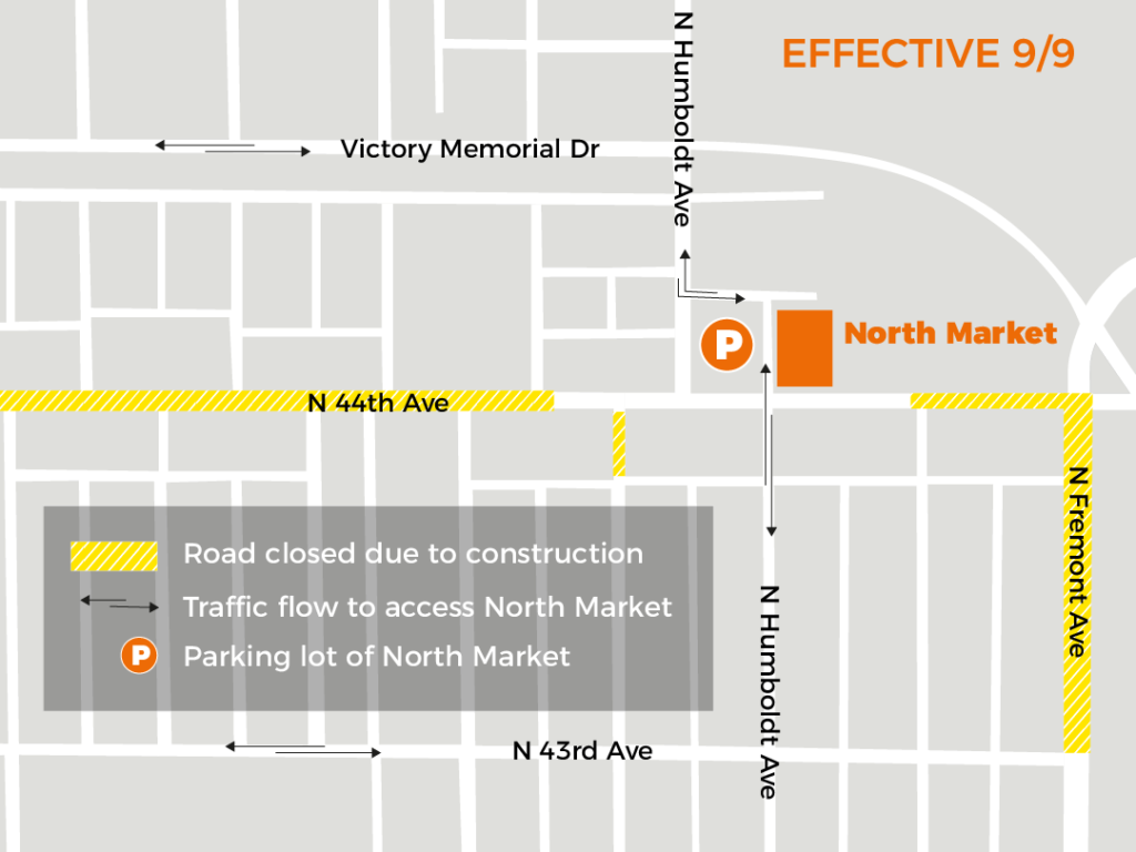 Updates on Access Routes to North Market – North Market